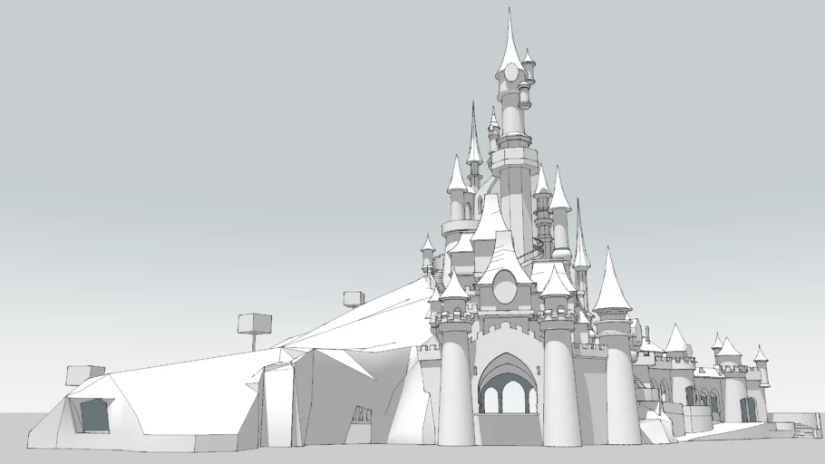 Disneyland Paris Castle 3D Basic Model | 3D Warehouse