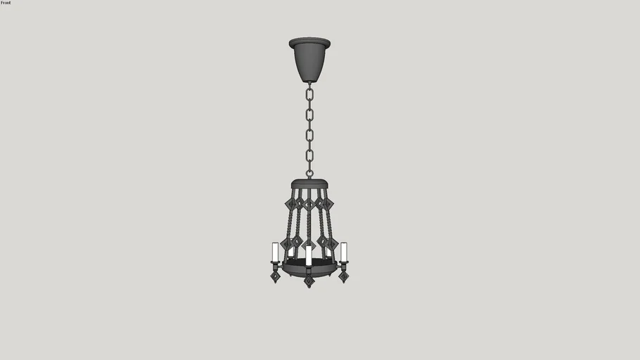 Chandelier - Cast Iron | 3D Warehouse