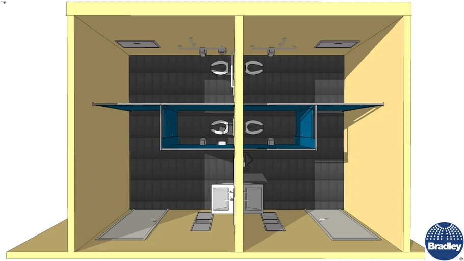 ADA Accessible Restroom 2 Stall - Verge-LVR | 3D Warehouse
