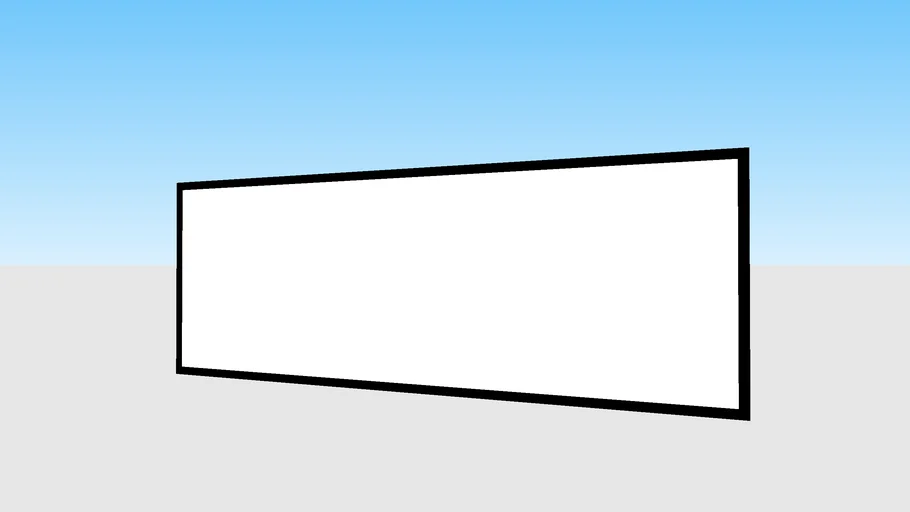 DaLite 36x12' Projector Screen | 3D Warehouse