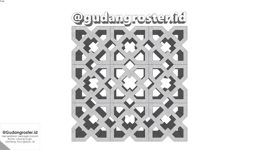 62 - Roster Loster - @gudangroster.id (+62 895-3289-00966) | 3D Warehouse