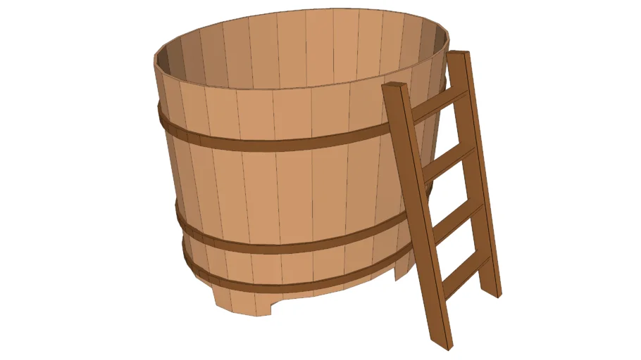 Wooden Bathtub | 3D Warehouse