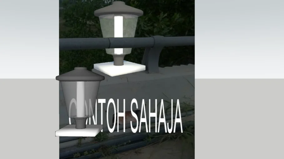 lampu pagar | 3D Warehouse