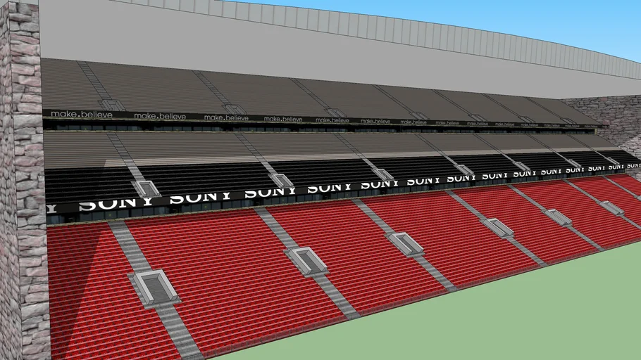 Large Stadium Stand (3 Tier) | 3D Warehouse