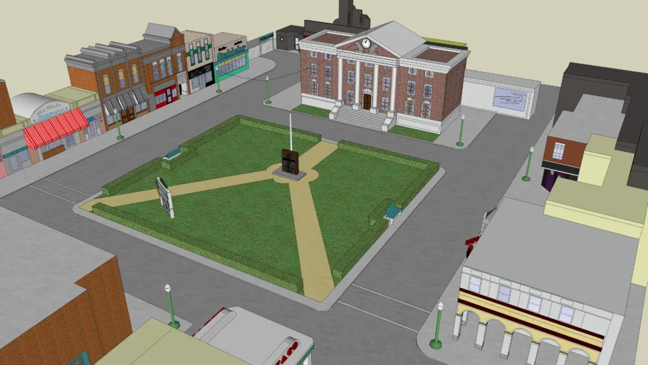 The city of Hill Valley ( Back to the future ) - 1955 | 3D Warehouse