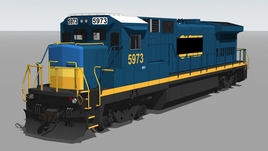 GE Dash 8-40BW - Pan Am Railways | 3D Warehouse
