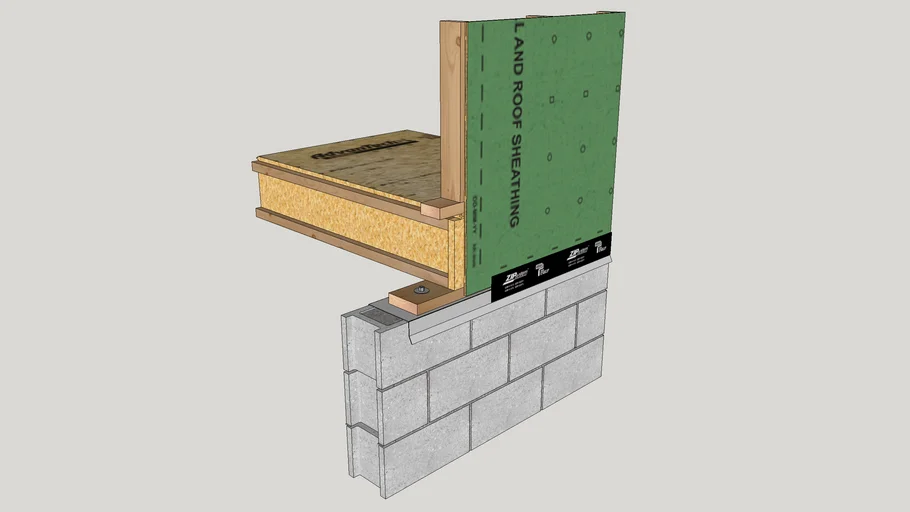 ZIP System to Foundation Wall Transition | 3D Warehouse