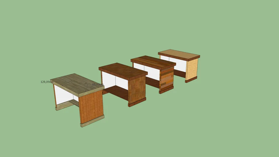 Meja Kantor | 3D Warehouse