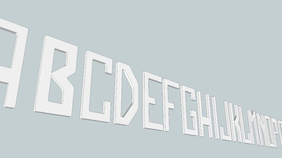 alphabet | 3D Warehouse