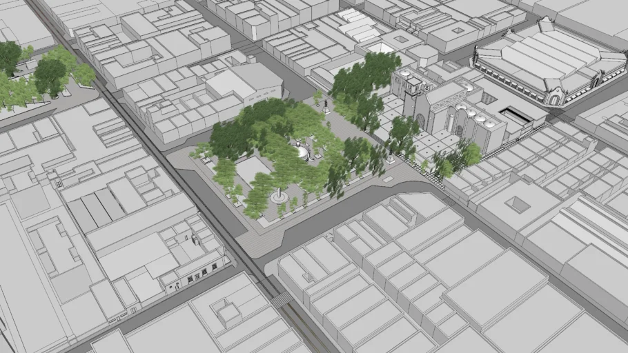 Contexto Urbano - Barrio de Analco | 3D Warehouse