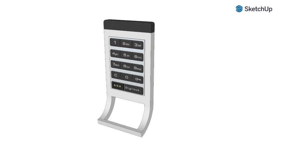 Digilock - Digital Keypad Lock | 3D Warehouse