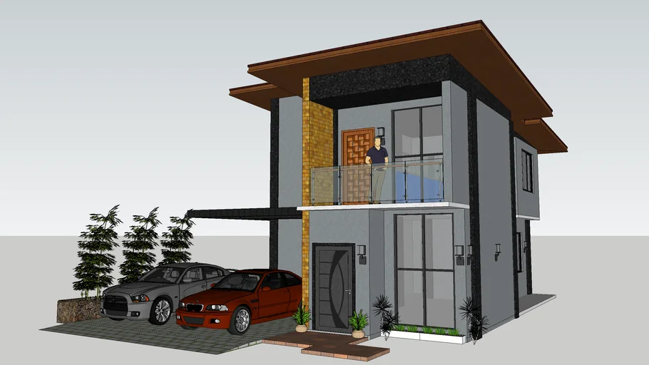 3d 2 Story House Design