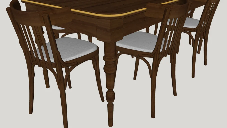 Classical Dining Table 3D Warehouse: Elegant Design for Modern Storage ...