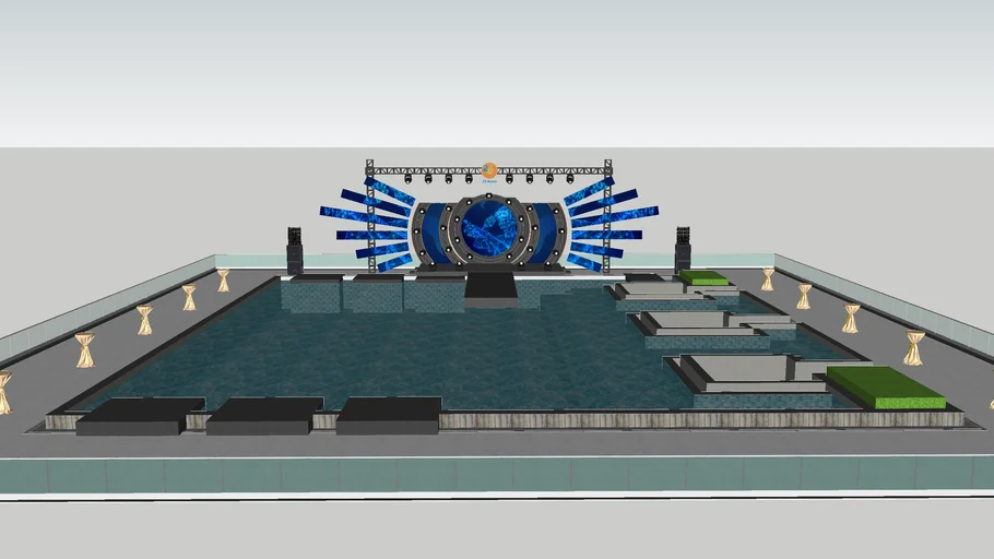 Sân khấu FPT 25 năm | 3D Warehouse