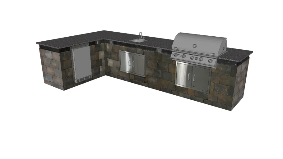 Outdoor Kitchen Kit | 3D Warehouse