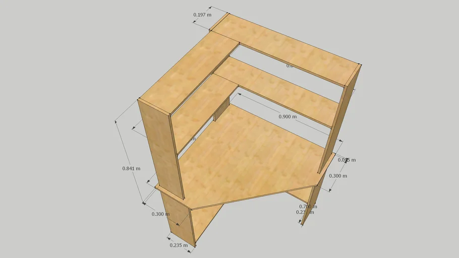 Corner desk | 3D Warehouse