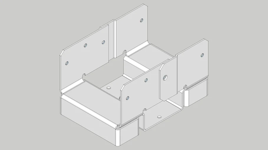 Simpson Strongtie ABA46Z 4x6 Post Base | 3D Warehouse