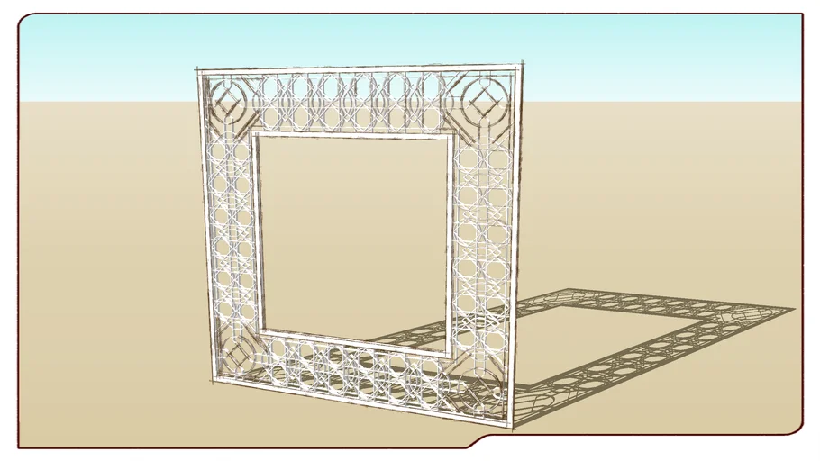 Cast aluminium frame | 3D Warehouse