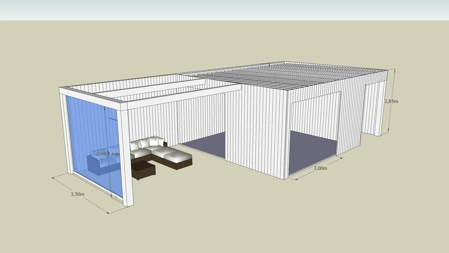 garden shed modern shed wood | 3D Warehouse