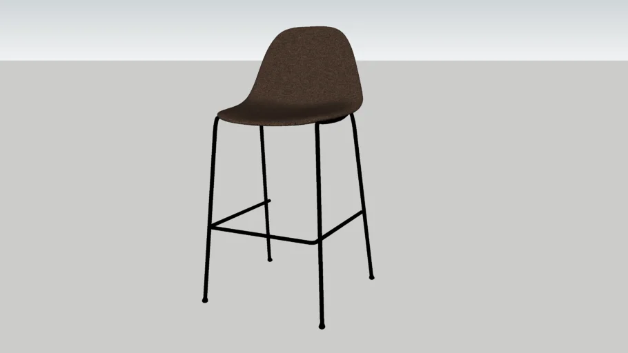Low bar stool - brown | 3D Warehouse