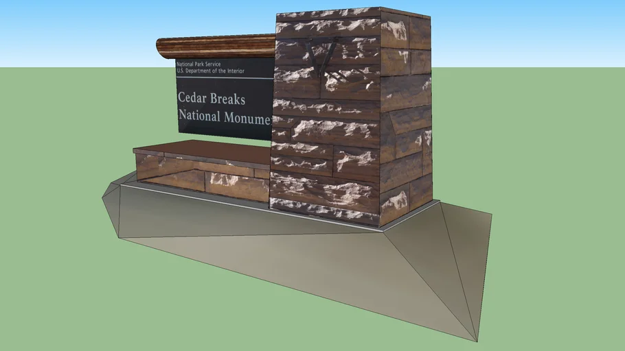 Entrance sign | 3D Warehouse