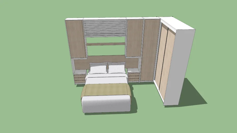 Guarda Roupas em L | 3D Warehouse