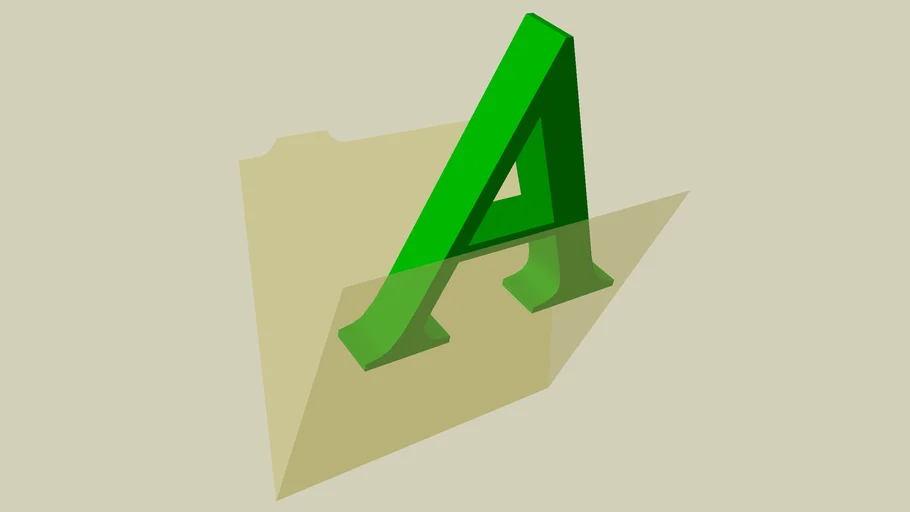 Windows XP Font Folder | 3D Warehouse