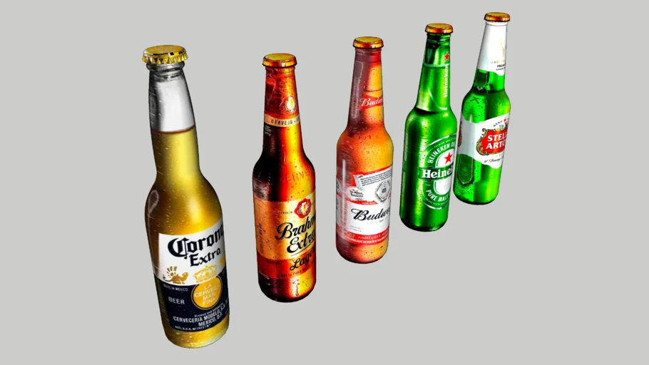 Beer bottle various | 3D Warehouse