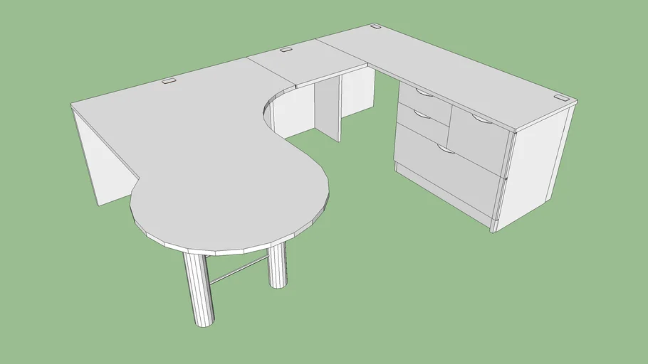 executive desk | 3D Warehouse