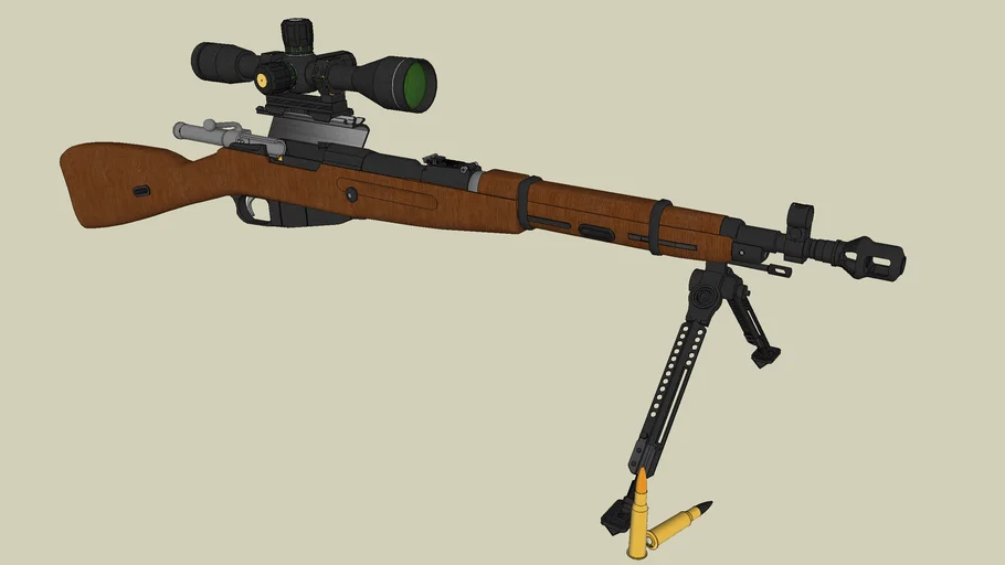 Mk.38 Scout II M Designated Marksman Rifle | 3D Warehouse