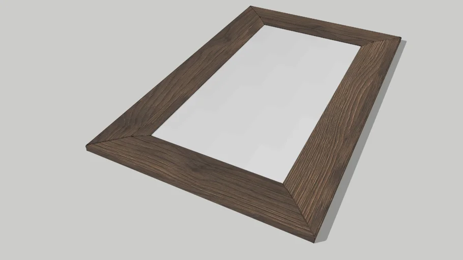 Decorative wall mirror in a frame | 3D Warehouse