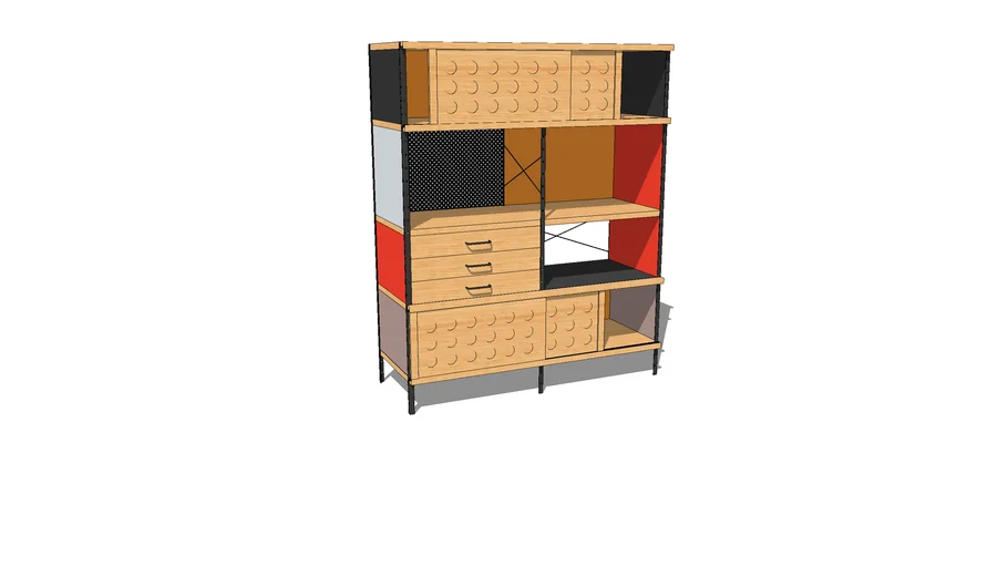 Eames Storage Unit | 3D Warehouse