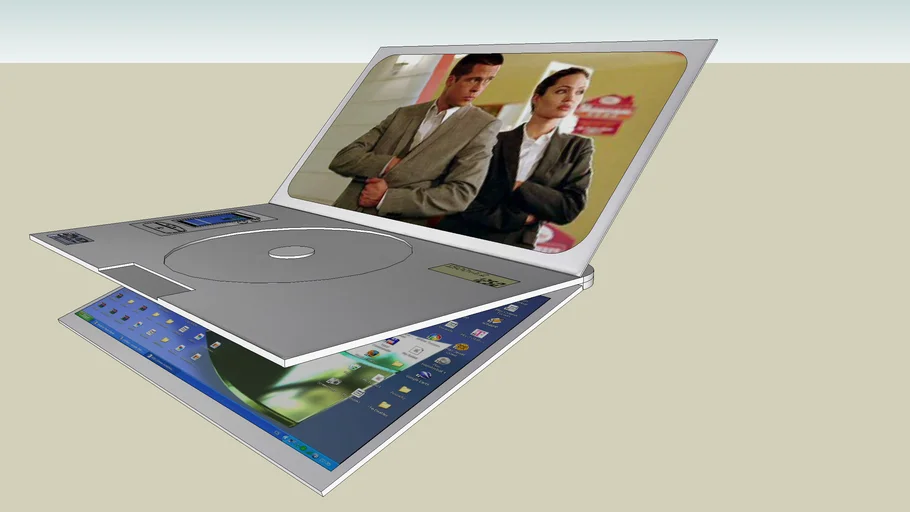 Laptop & DVD | 3D Warehouse