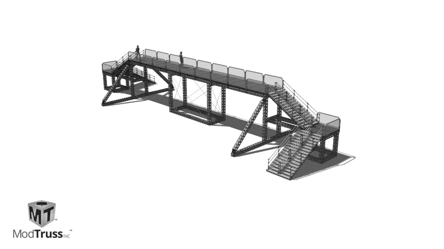 Temporary_Pedestrian_Bridge_Example | 3D Warehouse