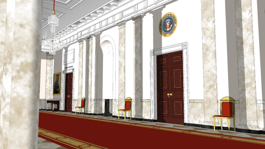White House Cross Hall | 3D Warehouse