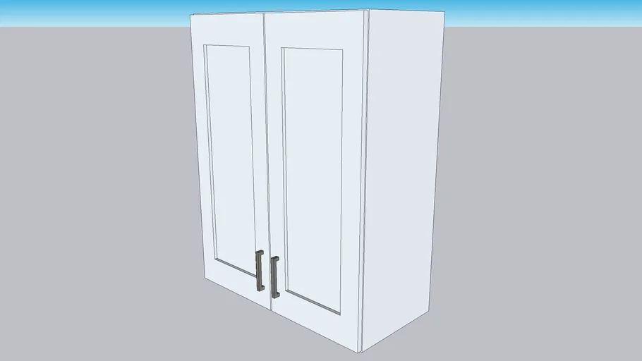 32' X 42'Upper Wall mount Cabinet | 3D Warehouse