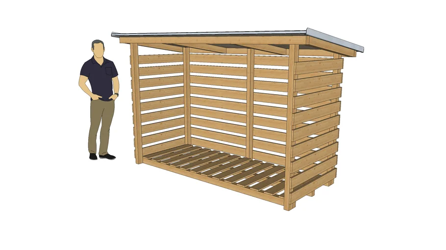 Firewood shed 3 | 3D Warehouse