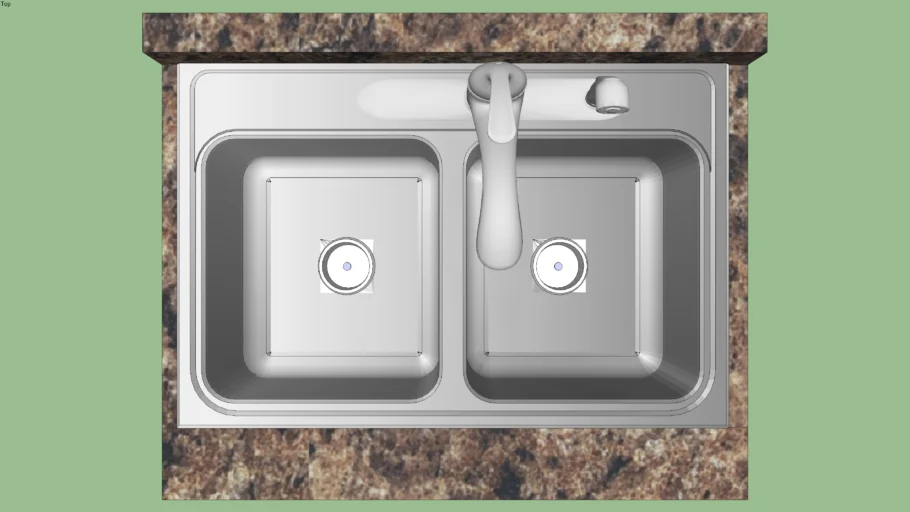 kitchen sink with faucet | 3D Warehouse