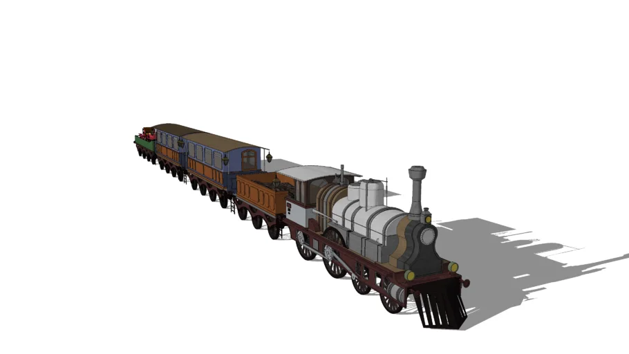 Old train. | 3D Warehouse