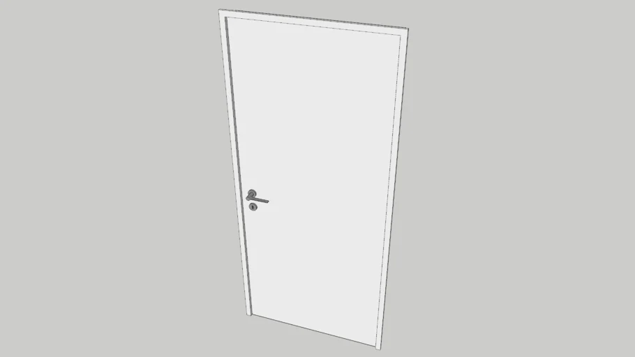 White Normal Door | 3D Warehouse