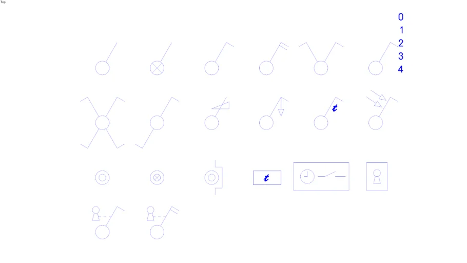 Dutch Electrical symbols, switch | 3D Warehouse