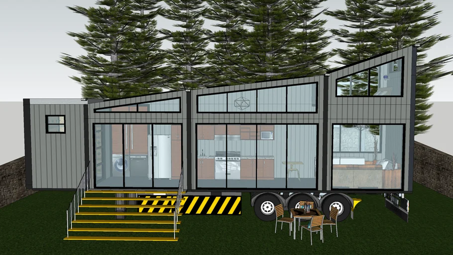 Trailer tiny house | 3D Warehouse