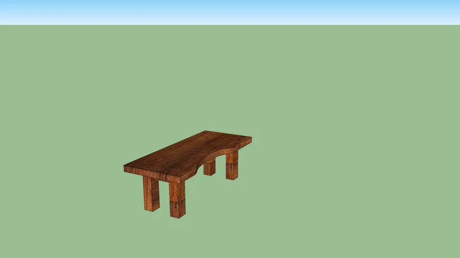 wooden table | 3D Warehouse