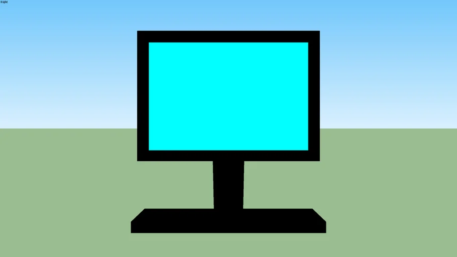 Black computer | 3D Warehouse