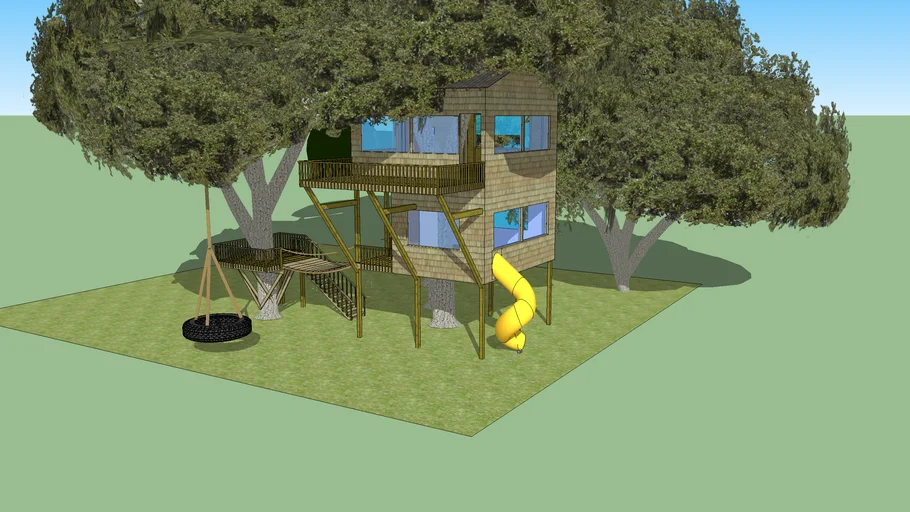 Tree House Design Sketchup Modern House Design TreeHouse (Sketchup