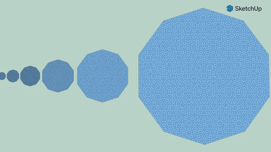 8 generations of Penrose tessellations | 3D Warehouse