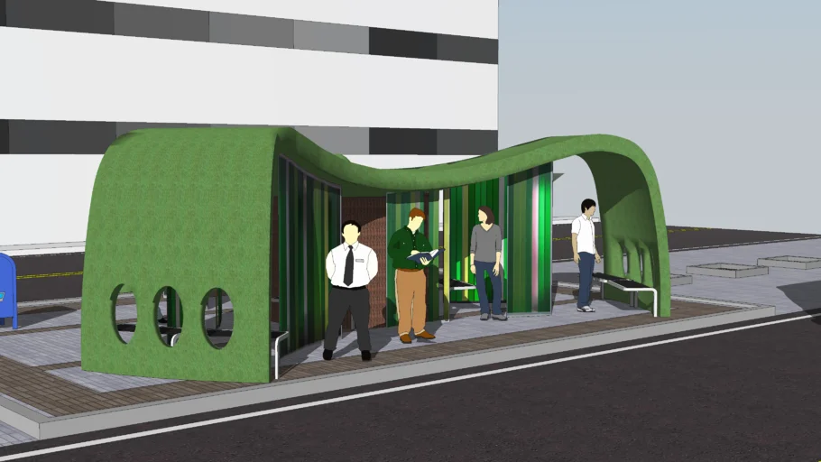 Bus Stop | 3D Warehouse