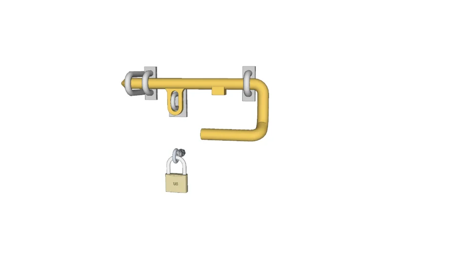 Heavy Duty Door Lock | 3D Warehouse