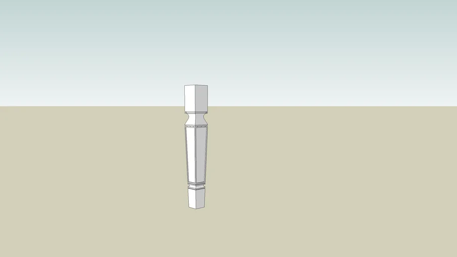 Kraftmaid Sterling Leg Post | 3D Warehouse