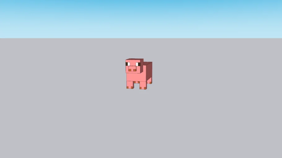 Minecraft Pig | 3D Warehouse